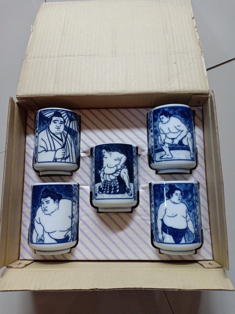 Sumo Tea & Sake Cups on Carousell