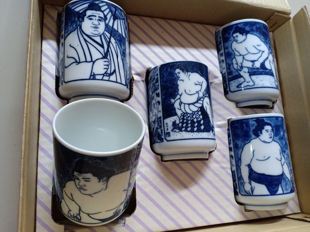 Sumo Tea & Sake Cups on Carousell