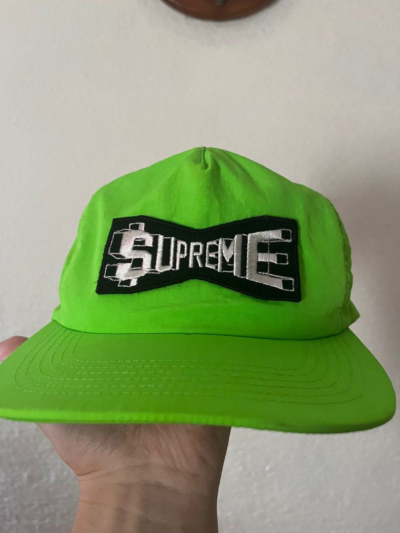 Supreme Neon Green Cap, Luxury, Accessories on Carousell