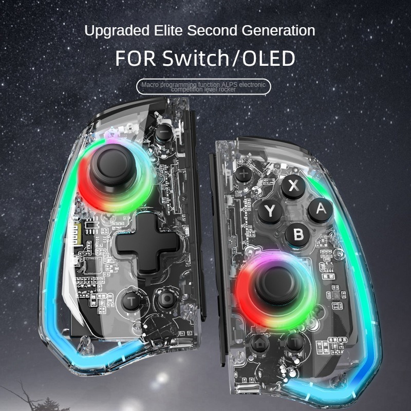 Switch Elite Plus Joypad ALPS Analog Stick No Deadzone with Light for ...