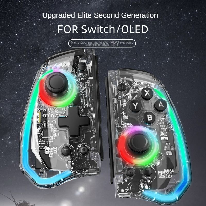 Switch Elite Plus Joypad ALPS Analog Stick No Deadzone with Light for ...