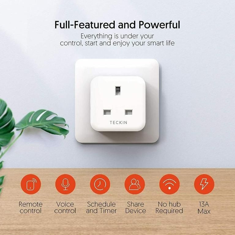 Teckin Smart Plug SP23 WiFi Socket (2 Pack), TV & Home Appliances, TV ...
