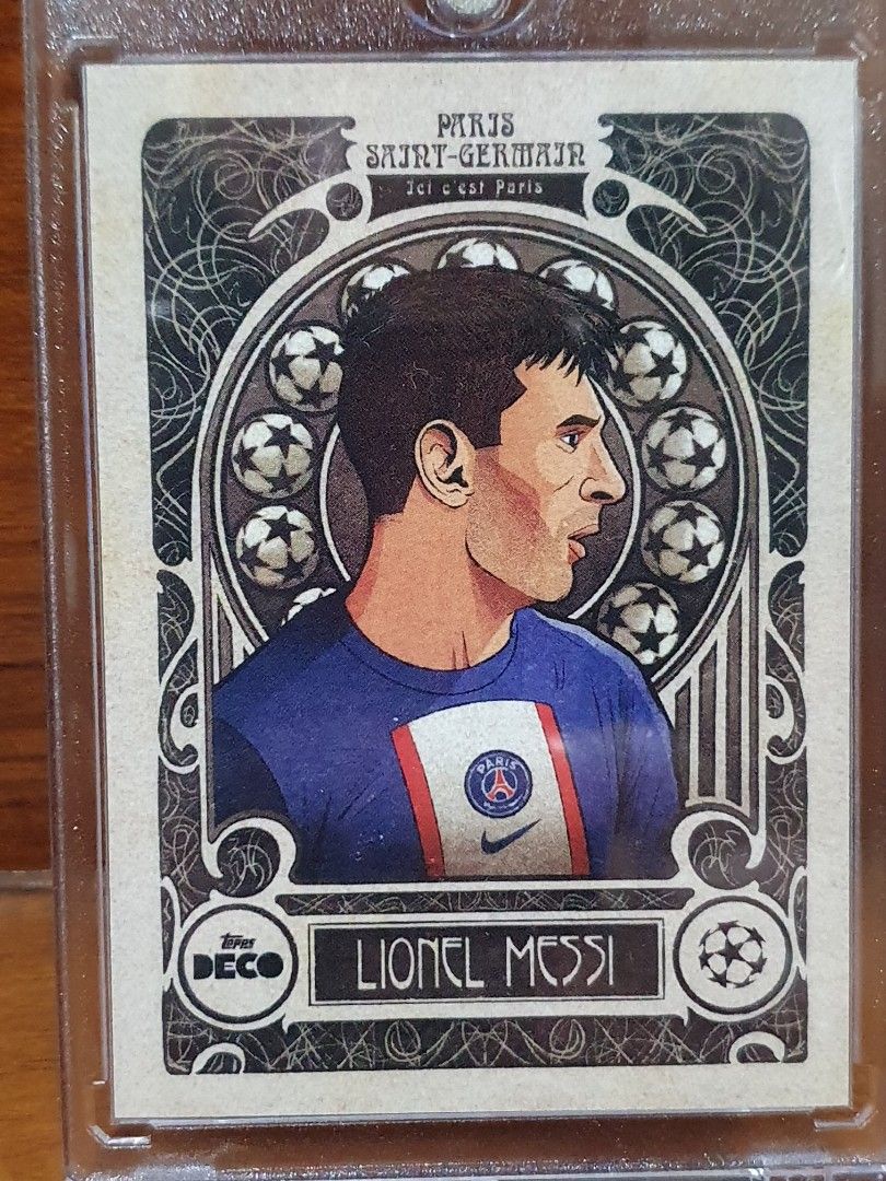 Topps Deco 22/23 LIONEL MESSI GOAT Artistry Card Paris Saint Germain ...