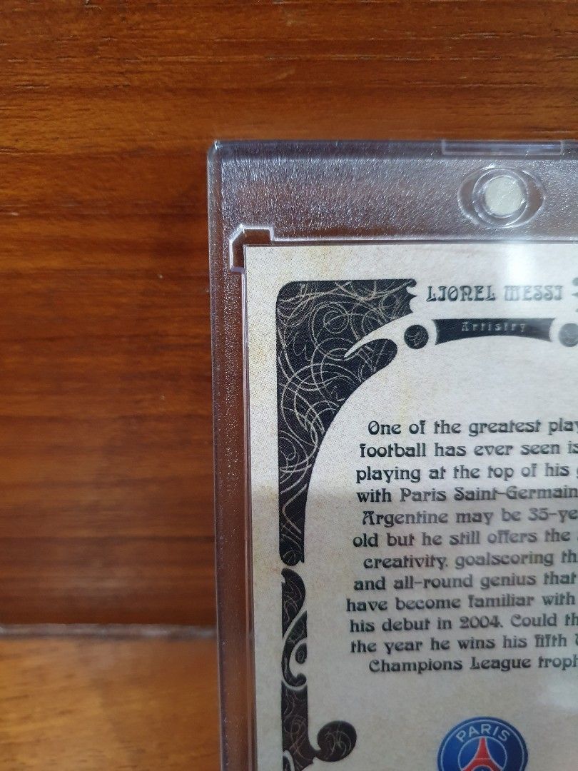 Topps Deco 22/23 LIONEL MESSI GOAT Artistry Card Paris Saint Germain ...