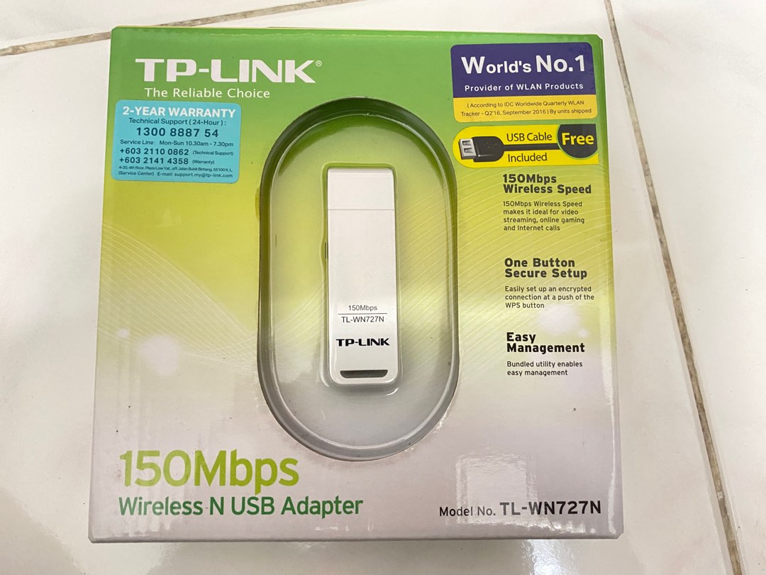 TP-Link TL-WN727N usb wifi adapter, Computers & Tech, Parts ...