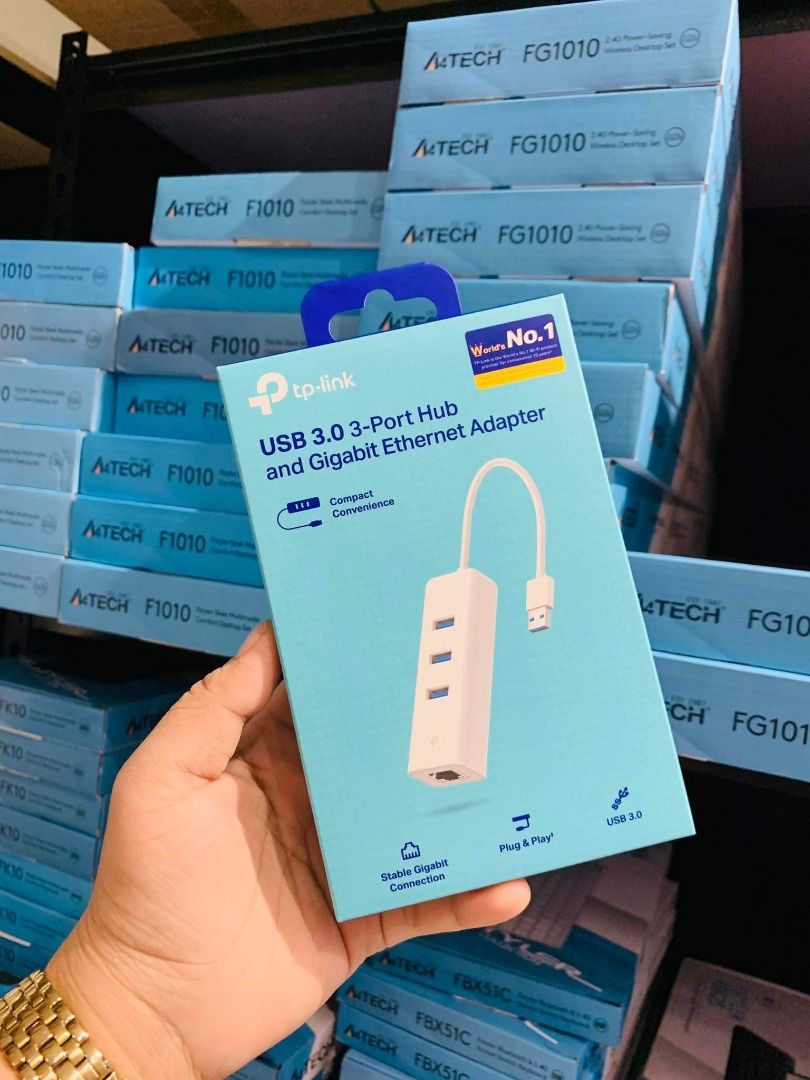 TP-Link UE330 Gigabit RJ45 Ethernet to USB Adapter and 3-Port Hub USB 3.0, Computers & Tech ...