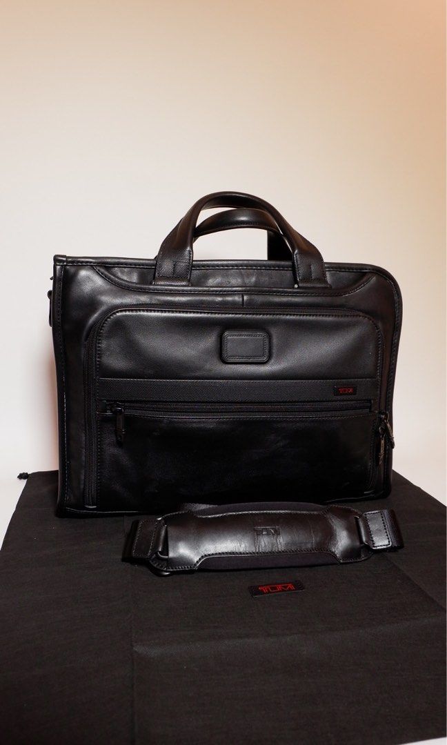 Tumi Alpha 2 Portfolio Slim Deluxe Briefcase, Men's Fashion, Bags, Briefcases on Carousell