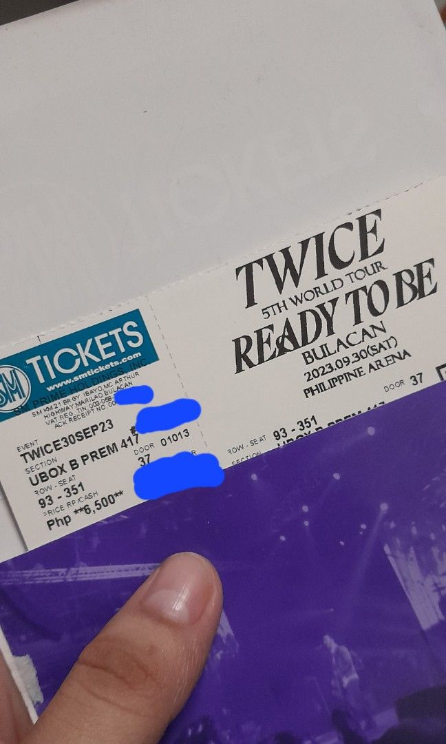 TWICE 5TH WORLD TOUR READY TO BE, Tickets & Vouchers, Event Tickets on Carousell