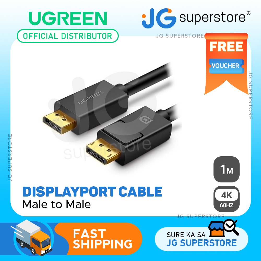 UGREEN 3D 4K 60Hz UHD DisplayPort Male to Male Gold-Plated Cable for ...