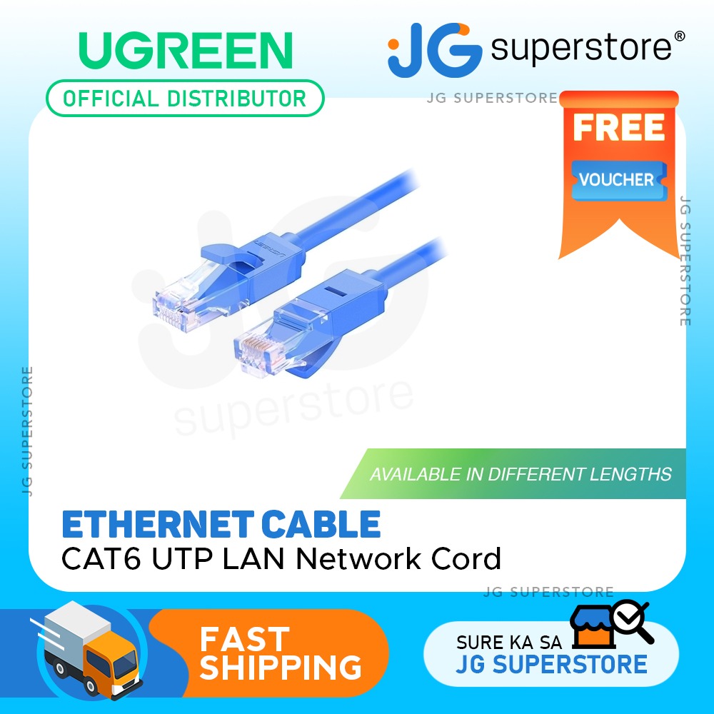 UGREEN CAT6 UTP LAN Ethernet Blue Cable 1000Mbps Gigabit RJ45 26AWG ...