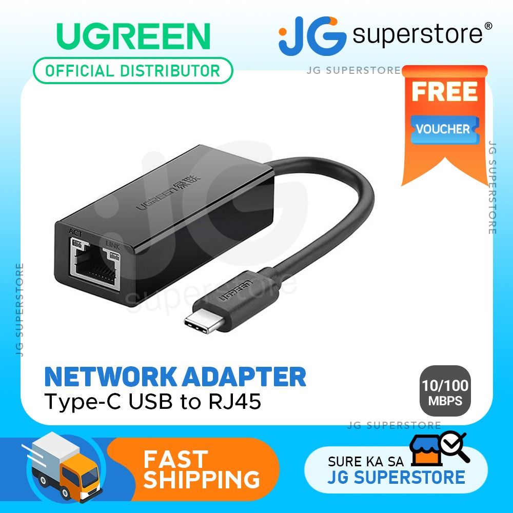 UGREEN USB-C 3.1 to RJ45 Network Adapter Aluminum Gigabit Ethernet Port ...