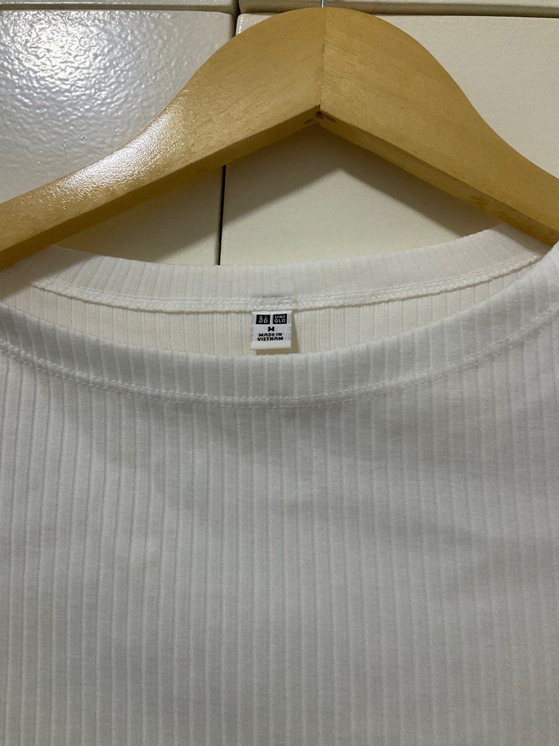 Uniqlo Plain White Shirt on Carousell