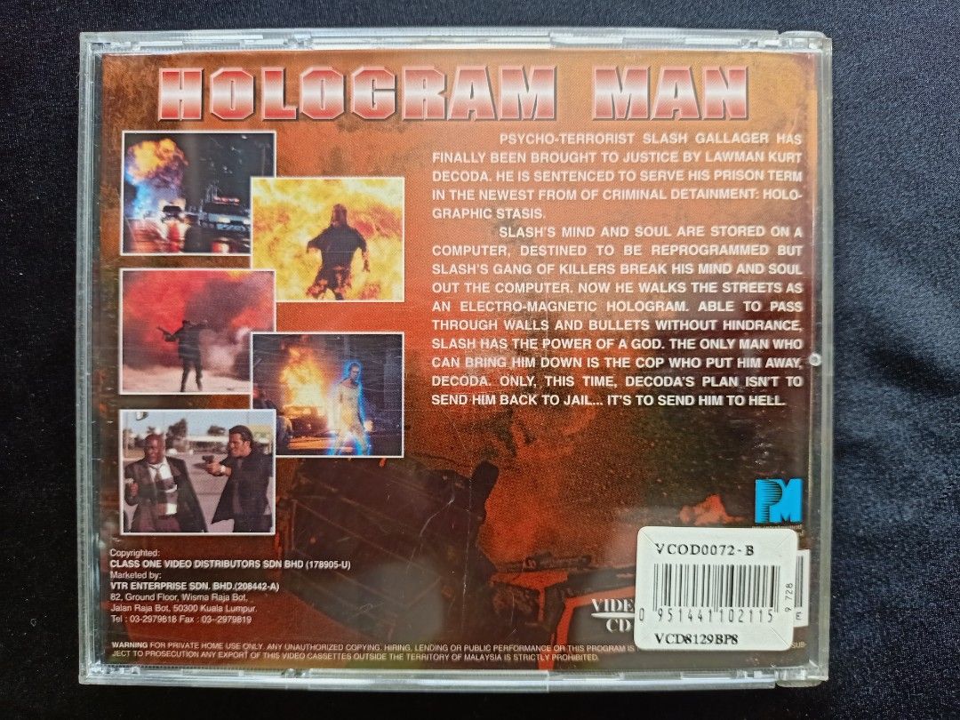 VCD Hologram Man, Hobbies & Toys, Music & Media, CDs & DVDs on Carousell