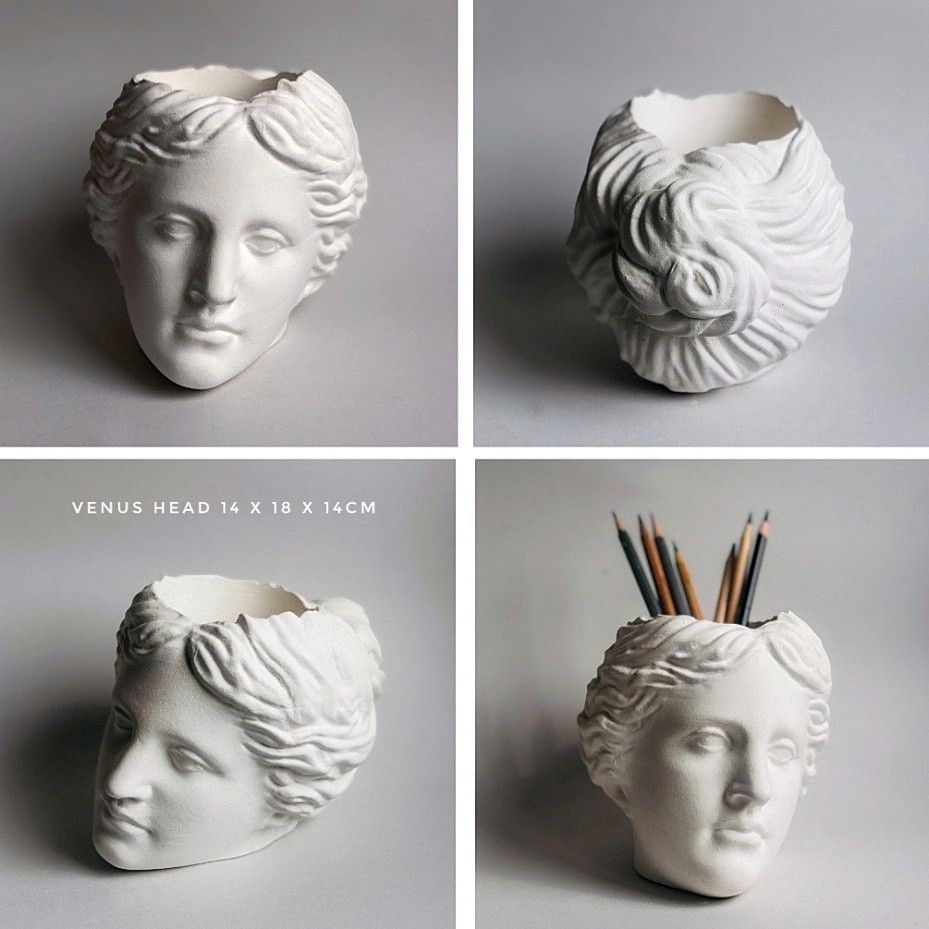 Venus Head Vase/Desk Organizer Holder Greek Sculpture, Furniture & Home ...