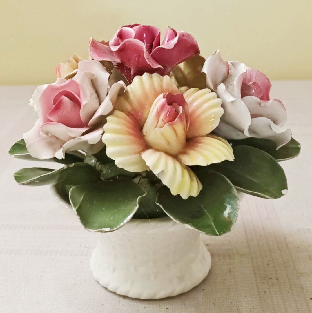 Vintage Centrepiece Porcelain Flower Arrangement, Furniture & Home ...
