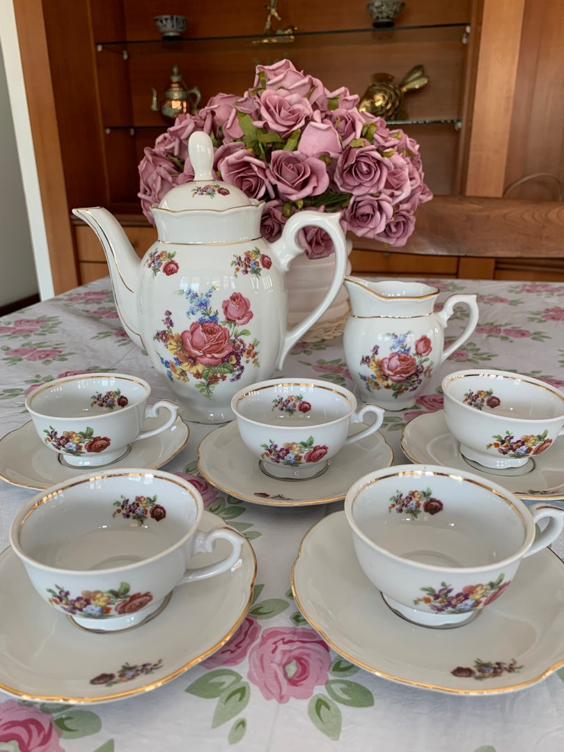 Vintage German Tea Set, Furniture & Home Living, Kitchenware ...