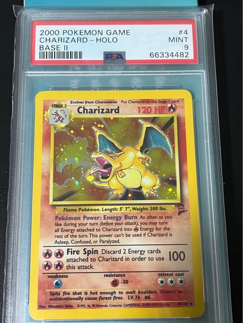 Vintage Pokemon Card |PSA 9 2000 Charizard Holo Base Set 2, Hobbies & Toys, Toys & Games on ...