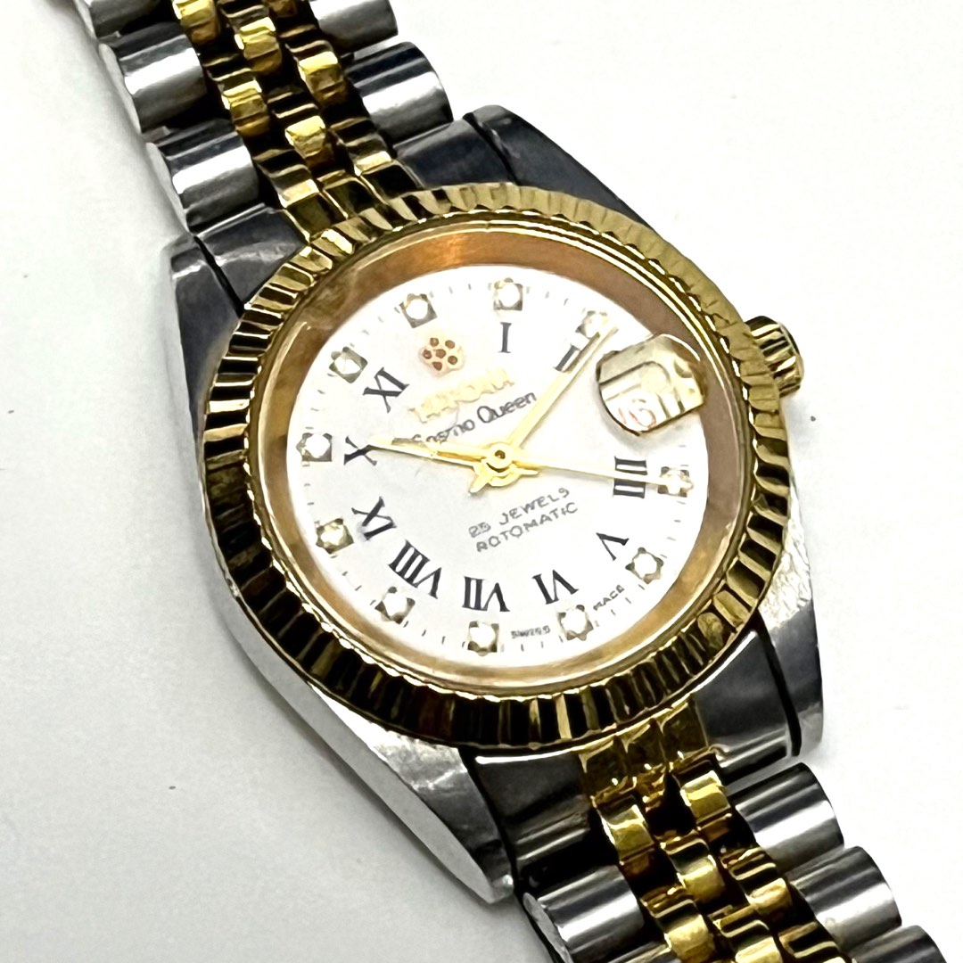 Vintage Titoni Cosmo Queen 26mm case automatic watch nt casio pagol ...