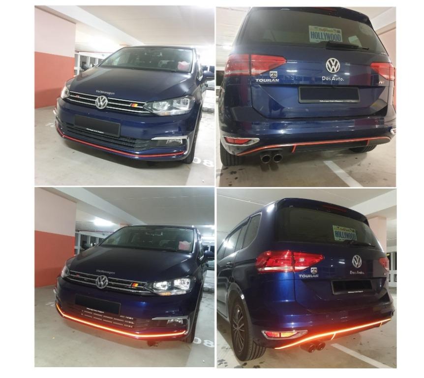 VW Touran Diesel 1.6 - Authentic Red 3M Reflective Tape 2023, Car ...