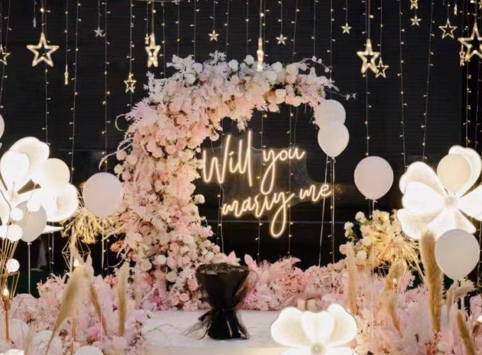 Wedding proposal decoration marry me floral package, Lifestyle Services ...