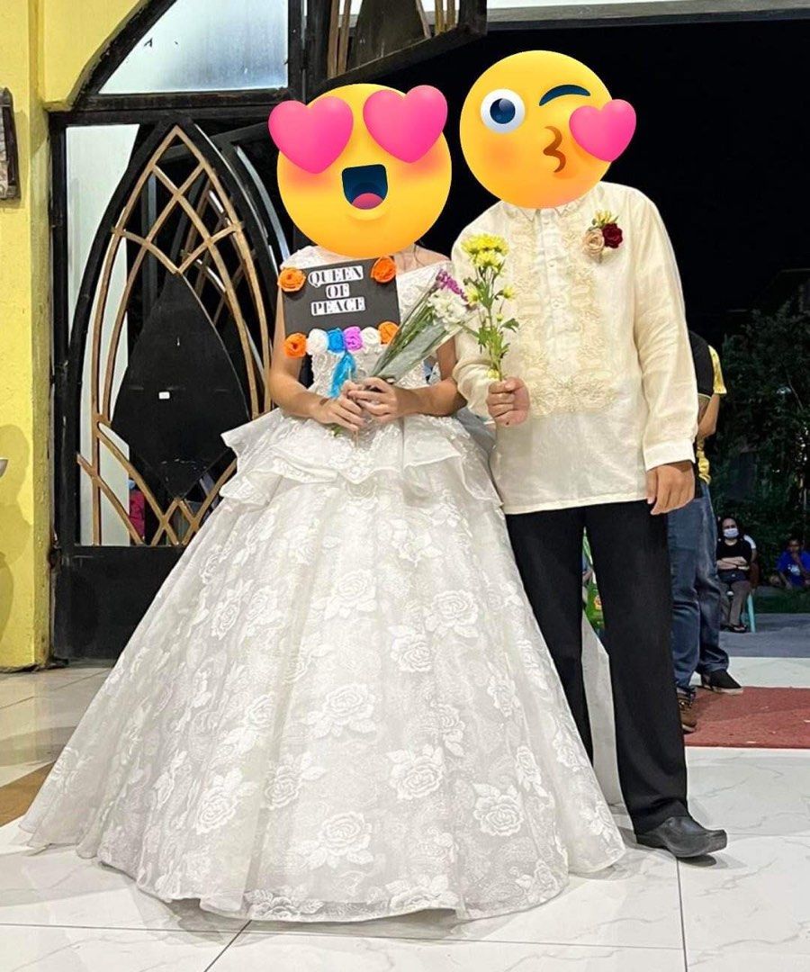 White wedding dress gown sagala, Women's Fashion, Dresses & Sets ...