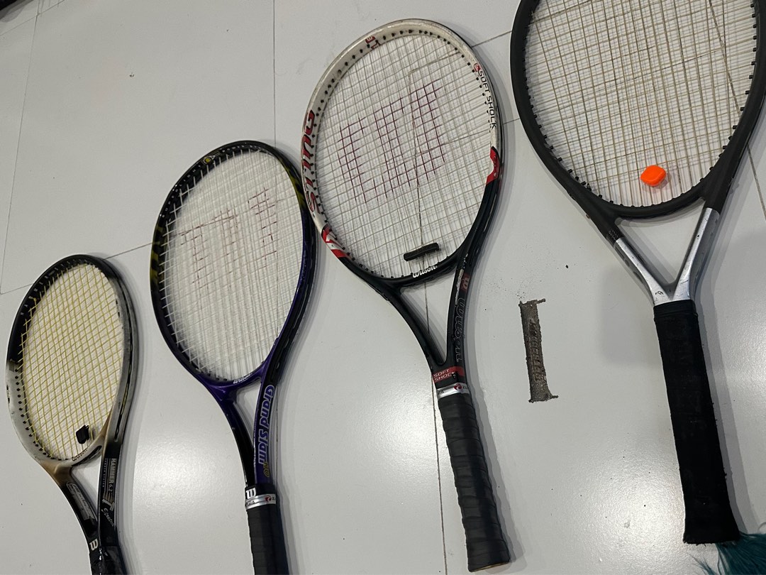 WILSON TENNIS RACKET 1K EACH, Sports Equipment, Sports & Games, Racket ...