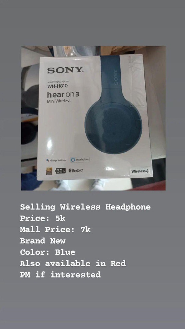 Sony WH-H810 Wireless headphones, Audio, Earphones on Carousell