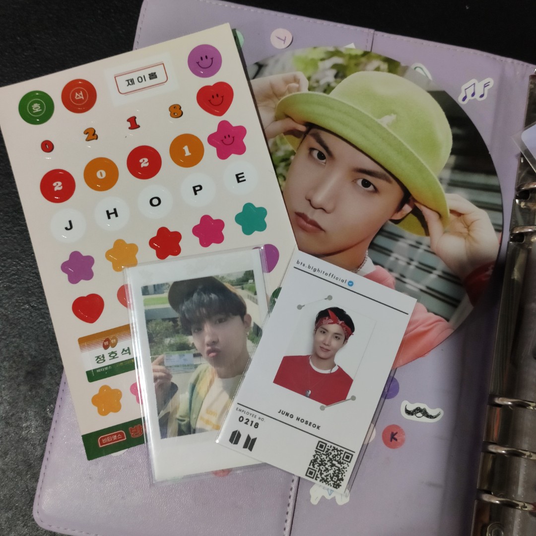 wts lfb bts pc ph jhope hobi hoseok seasons greetings 2021 sg21 mini poster pola passport photo ...