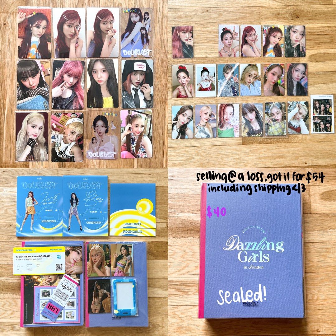 wtt wts kep1er ALL MEMBERS photocard pc / dazzling girls in london photobook jewel case sealed ...