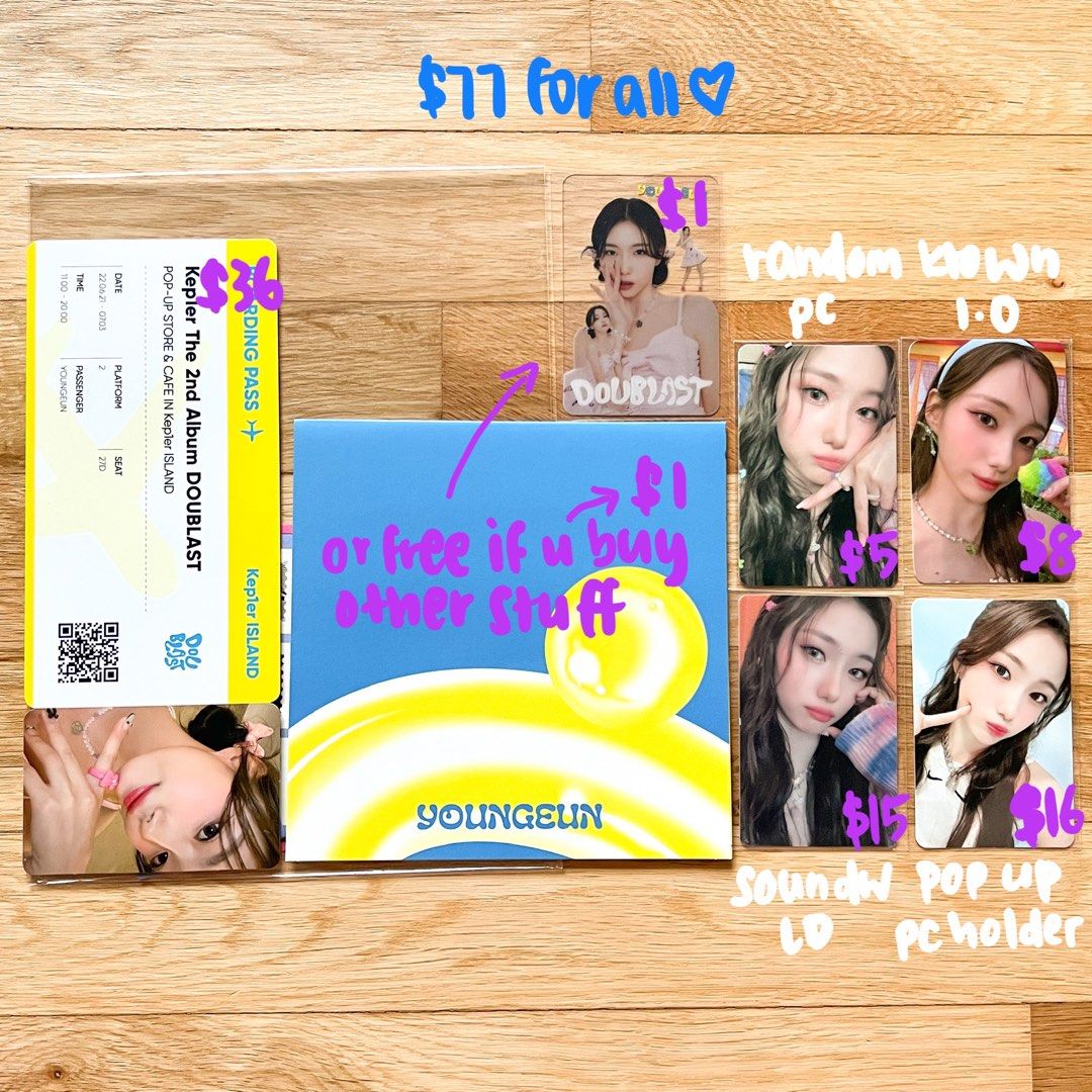 wtt wts kep1er ALL MEMBERS photocard pc / dazzling girls in london photobook jewel case sealed ...