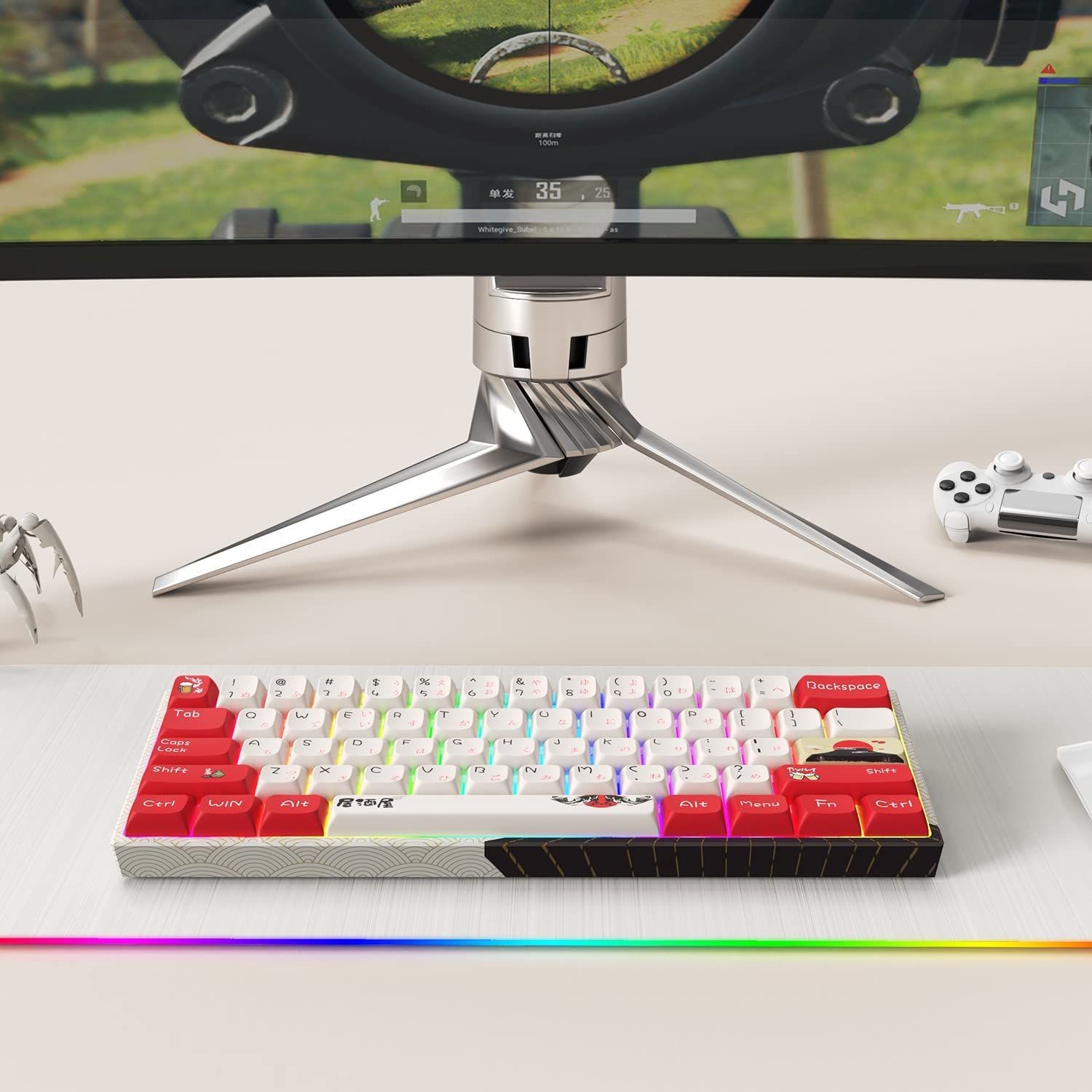 XVX M61 60% Mechanical Keyboard Wireless, Ultra-Compact 2.4G ...