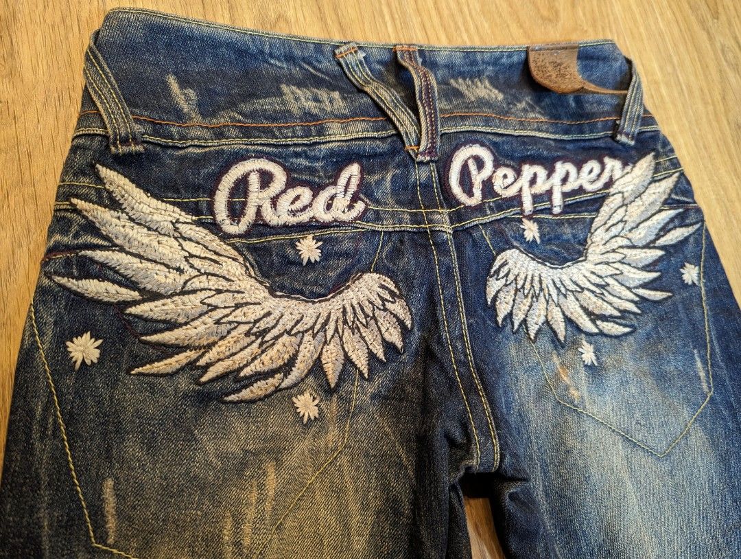 y2k Red Pepper Jeans, Women's Fashion, Bottoms, Jeans & Leggings on ...