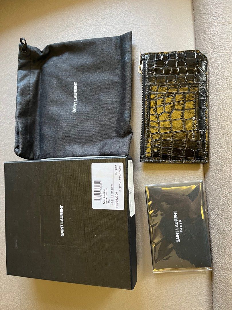YSL Croc Card Holder On Carousell ysl-croc-card-holder-on-carousell