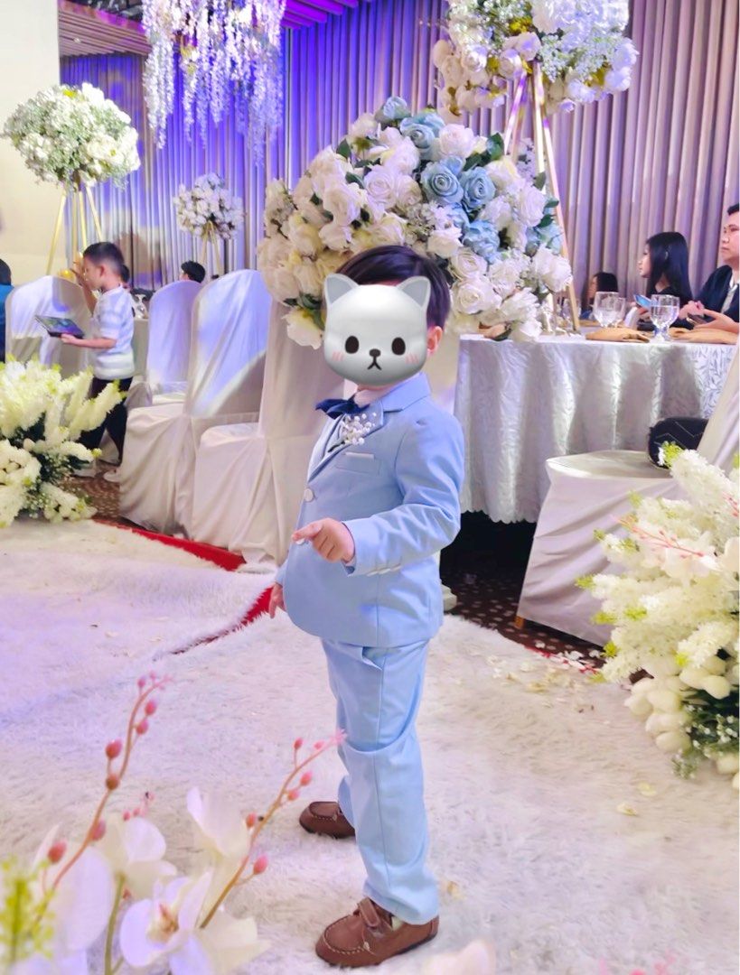 Zach & Mack Blue Suit n Tie with Inner Vest Attire (Tuxedo, Suit ...