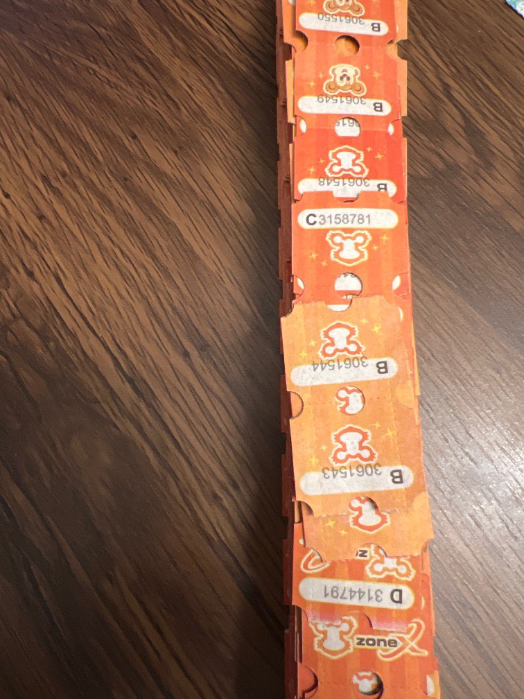 Zone X arcade tickets over 1000 pieces, Hobbies & Toys, Toys & Games on ...