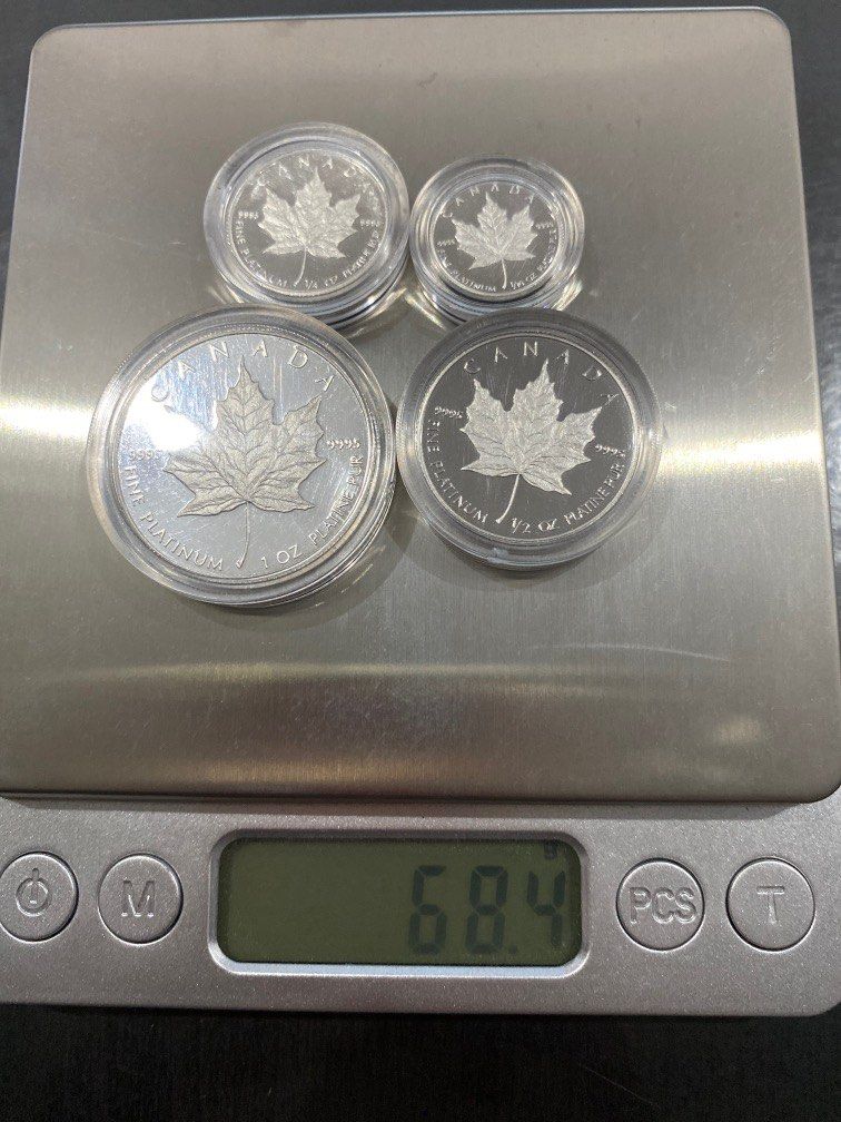 *sold 1989 Queen Elizabeth Maple Leaf Platinum Coins, Hobbies & Toys ...