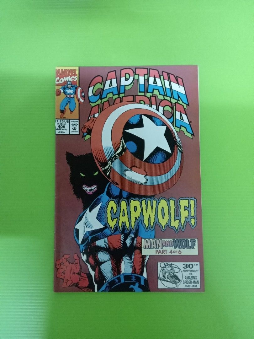 1st app Capwolf ( Steve Rogers ) Captain America #405 ( Rik Levins ...