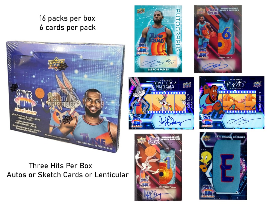 2021 Upper Deck Space Jam 2: A New Legacy Basketball Hobby Box, Hobbies ...