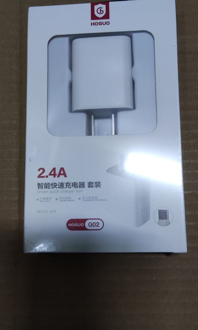 2.4A Fast Charger With Micro USB Cable (2 Pins), Mobile Phones ...