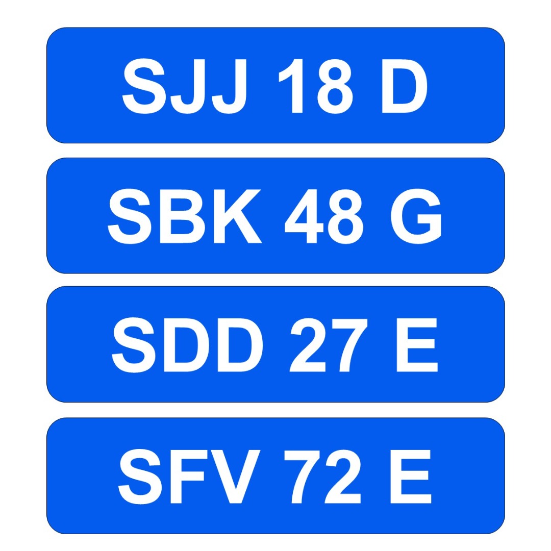 2-Digit Huat Car Number Plate for Sale: 18, 48, 27, 72, Car Accessories ...