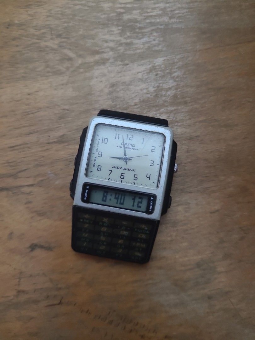 ＃80年代全新庫存，日本到港，casio databank, 全套有盒及書明書，另市楊極罕casio 雙時計80年代，功能正常, 女裝, 手錶 ...