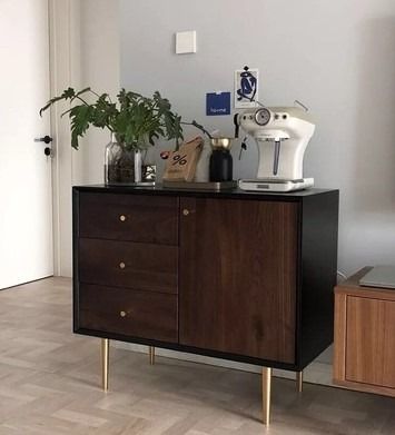 ABHA _ Solid Wood Sideboard Cabinet, Furniture & Home Living, Furniture ...