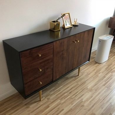 ABHA _ Solid Wood Sideboard Cabinet, Furniture & Home Living, Furniture ...