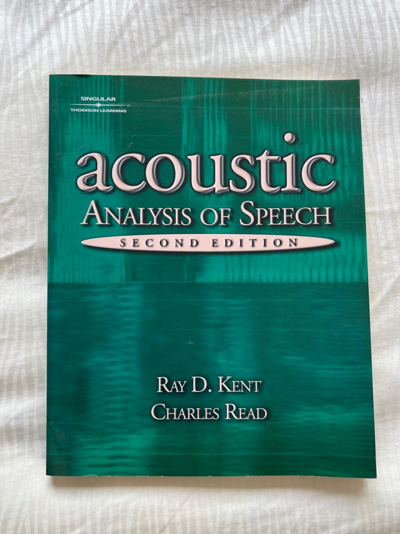 Acoustics Analysis Of Speech Hobbies Toys Books Magazines