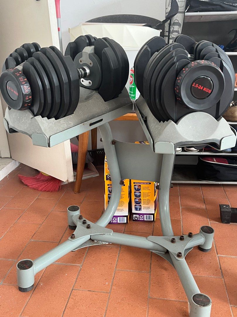adjustable dumbbells, Sports Equipment, Exercise & Fitness, Weights ...