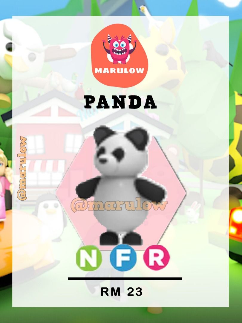 Adopt Me -Panda NFR ( Roblox ), Video Gaming, Gaming Accessories, In ...