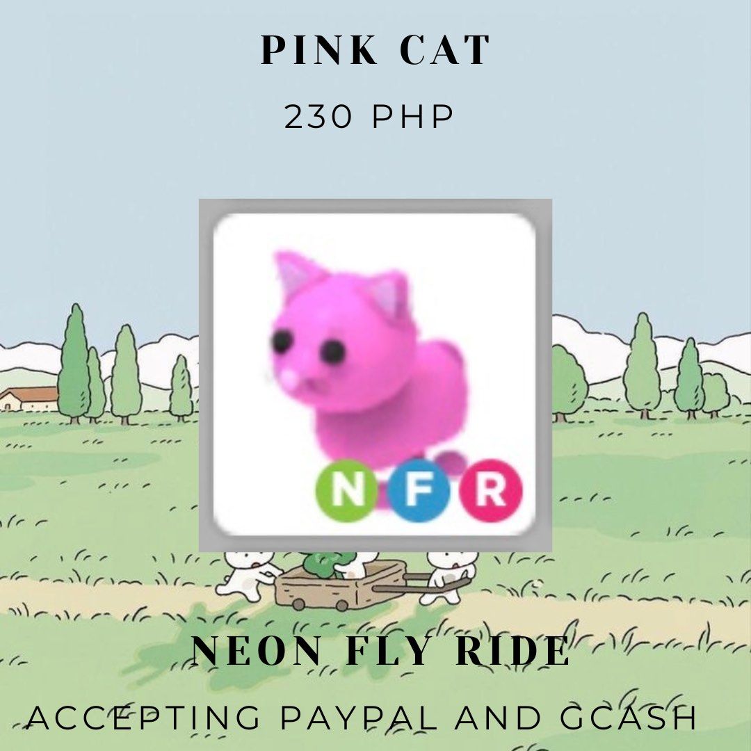 Adopt Me Pets | Pink Cat, Video Gaming, Gaming Accessories, In-Game ...
