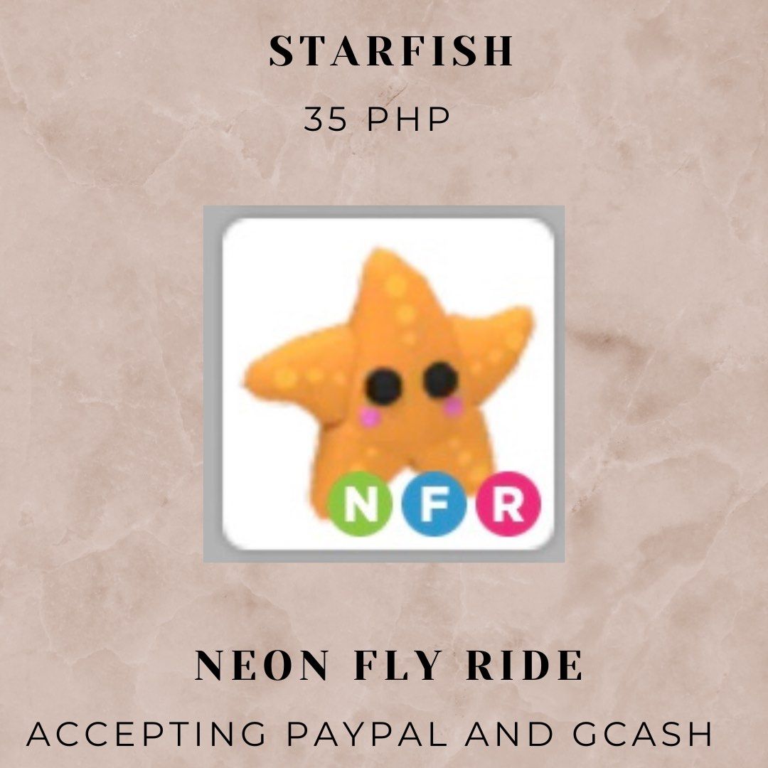 Adopt Me Pets |Starfish, Video Gaming, Gaming Accessories, In-Game ...