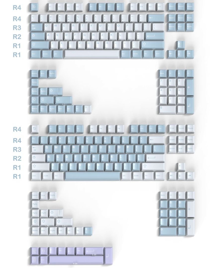 Aifei Keycaps Assortment Full Sets Cherry profile, Computers & Tech ...
