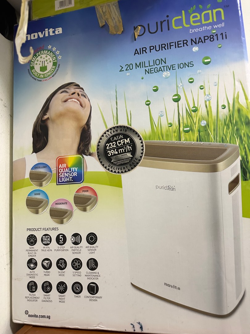 Air Purifier novita NAP811i NEW filter TV Home Appliances Air Purifiers Dehumidifiers on Carousell